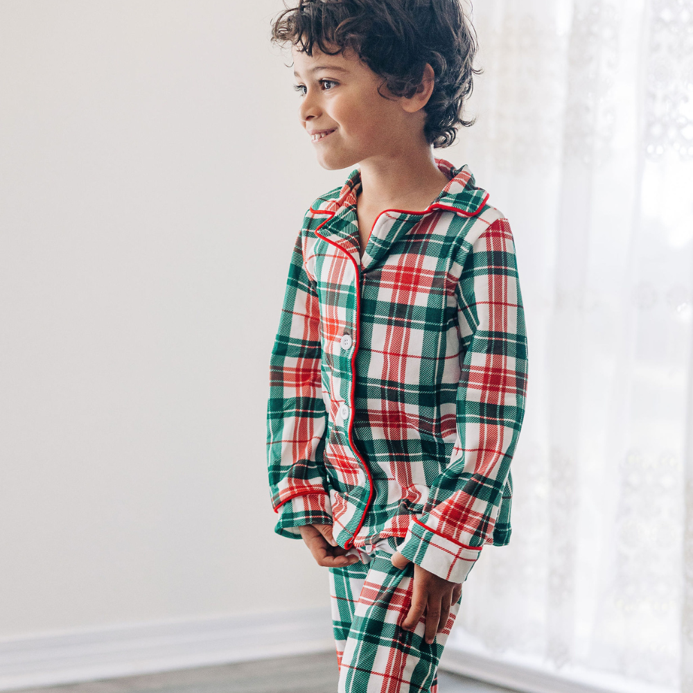 Christmas Plaid - Button Down PJ's – Sugar Bee Clothing