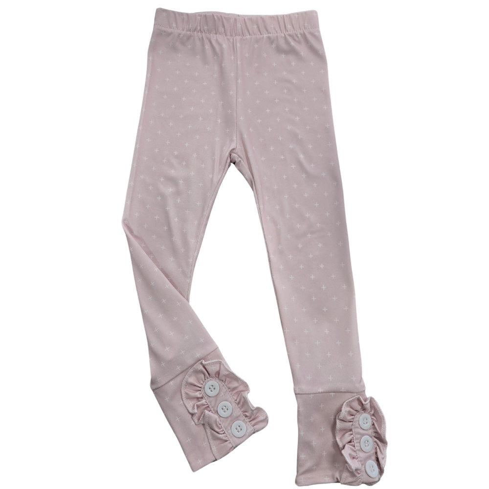 Ruby Ruffle Legging - Pink + – Sugar Bee Clothing