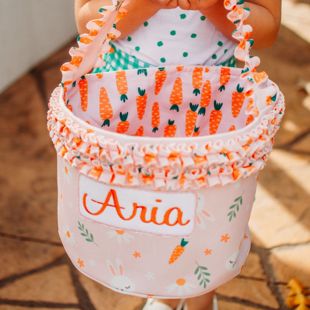 Easter Basket - Pink Carrots – Sugar Bee Clothing