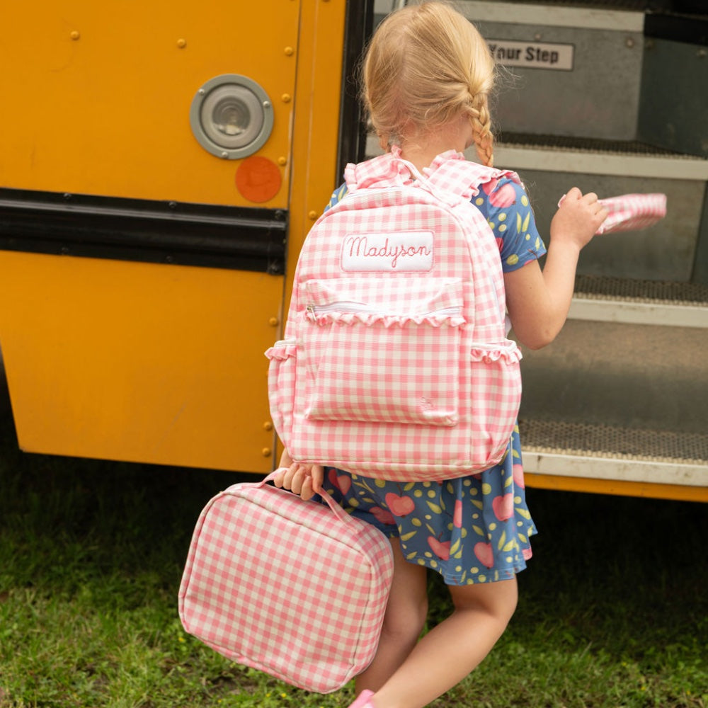 Backpack - Pink Gingham – Sugar Bee Clothing