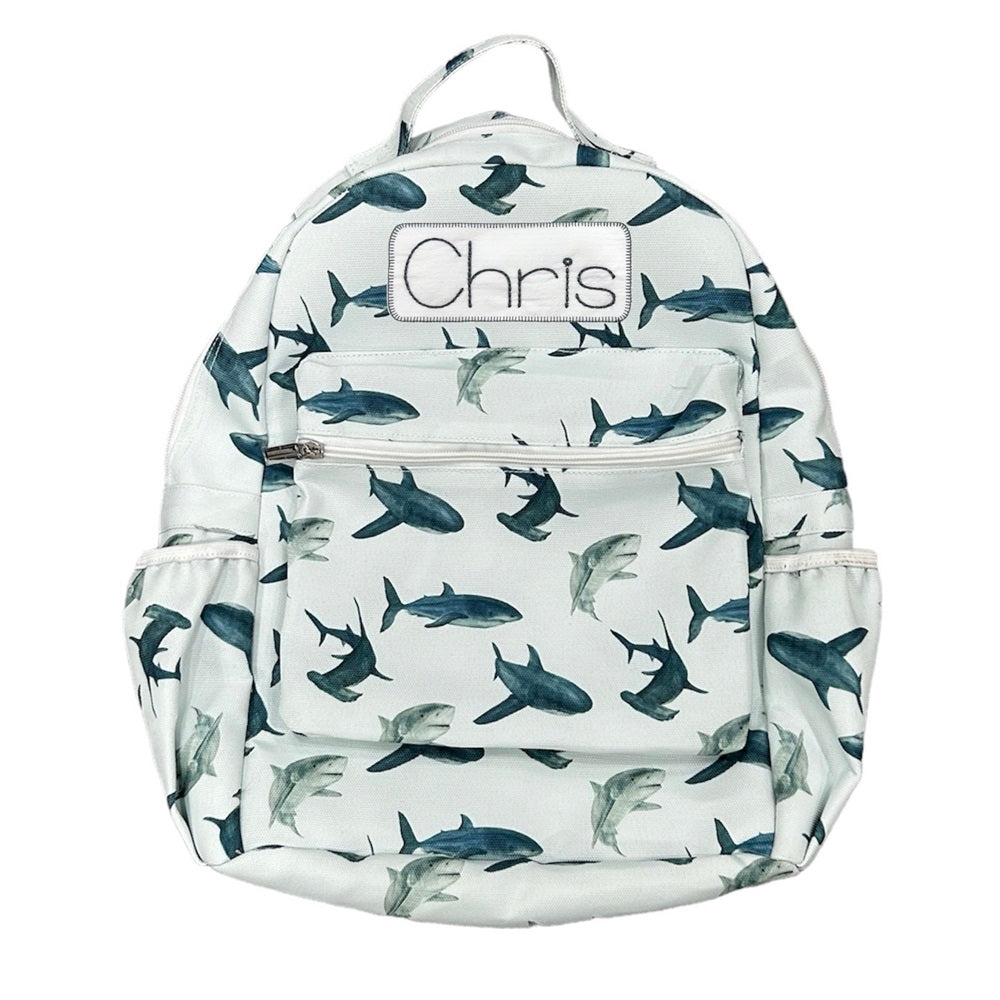 Backpack - Sharks PREORDER SHIPS JUNE – Sugar Bee Clothing