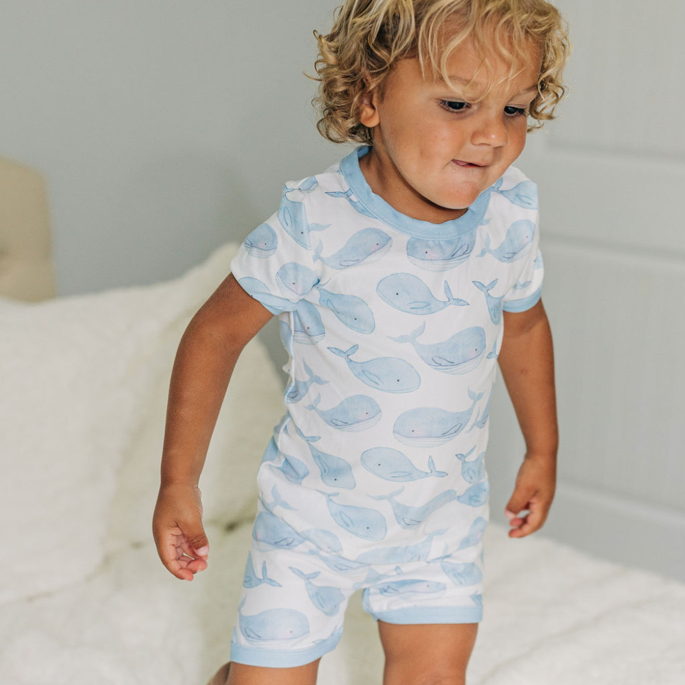 Short Lounge Set - Whales – Sugar Bee Clothing